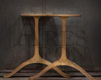 Cast Iron Wishbone Table Legs | Dining Table Legs | Set of 2 - Etsy