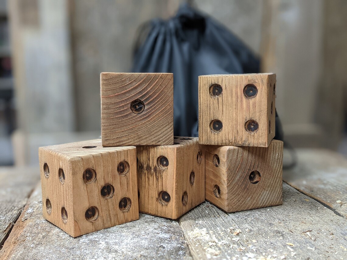 Jumbo Outdoor Lawn Dice Set - Etsy