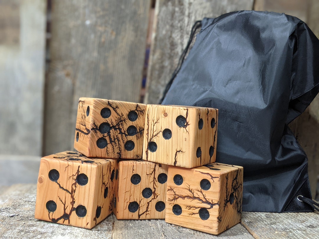 Jumbo Outdoor Lawn Dice Set - Etsy