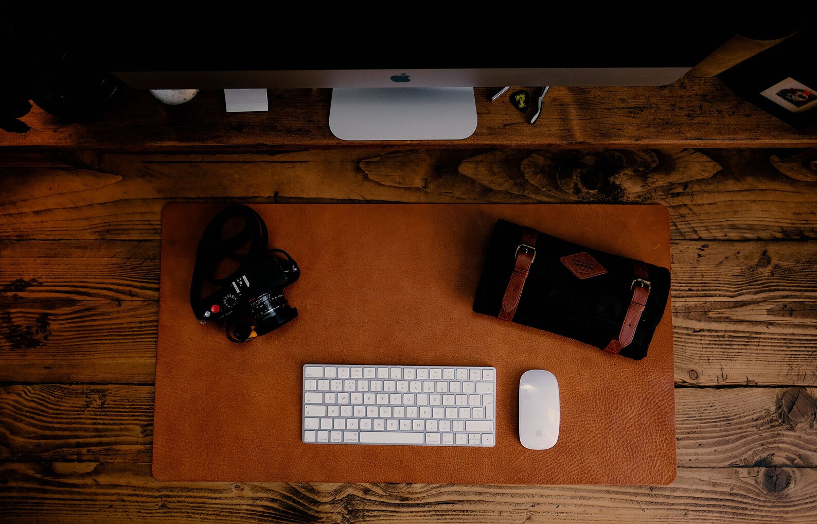 Tan Leather Desk Pad Leather Table Mat Leather Desk Blotter - Etsy