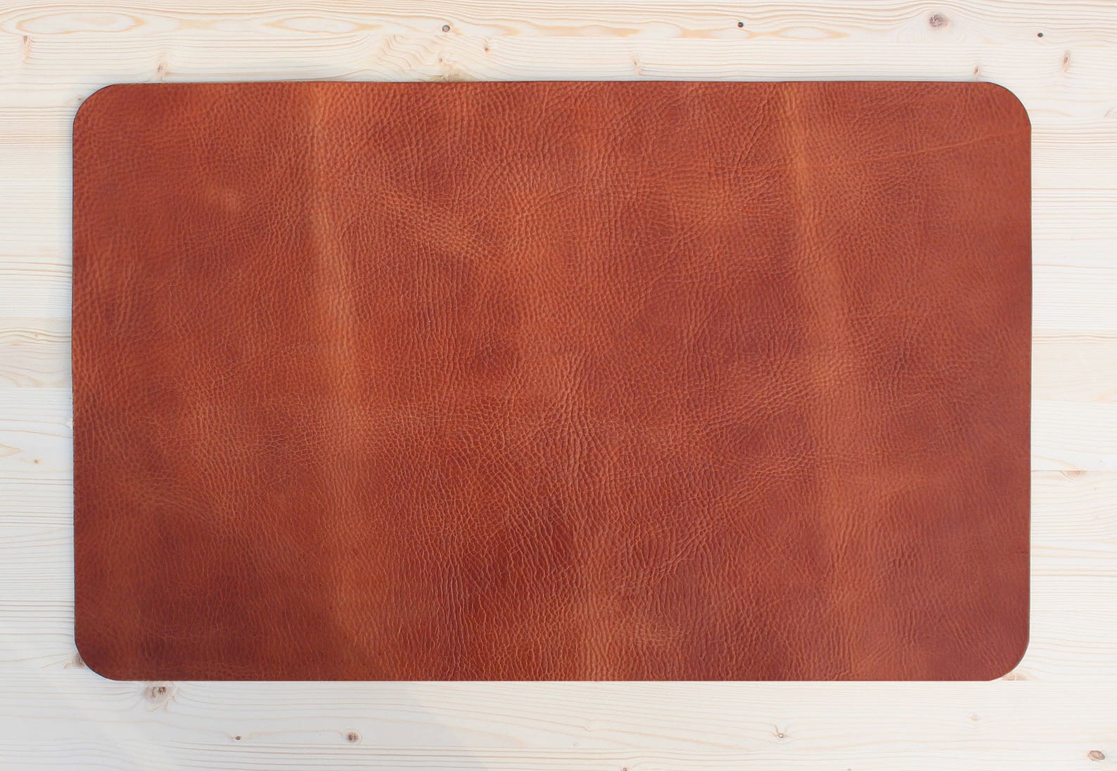 Full Grain Tan Leather Desk Pad Large Leather Table Mat - Etsy UK
