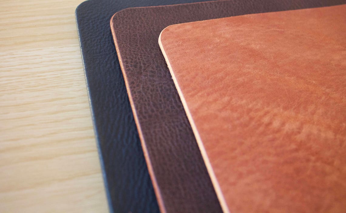 Tan Leather Desk Pad Leather Table Mat Custom Leather Desk | Etsy UK