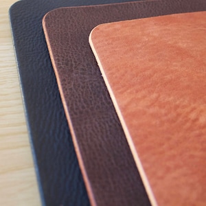 Tan Leather Desk Pad, Leather Table Mat, Custom Leather Desk Pad ...