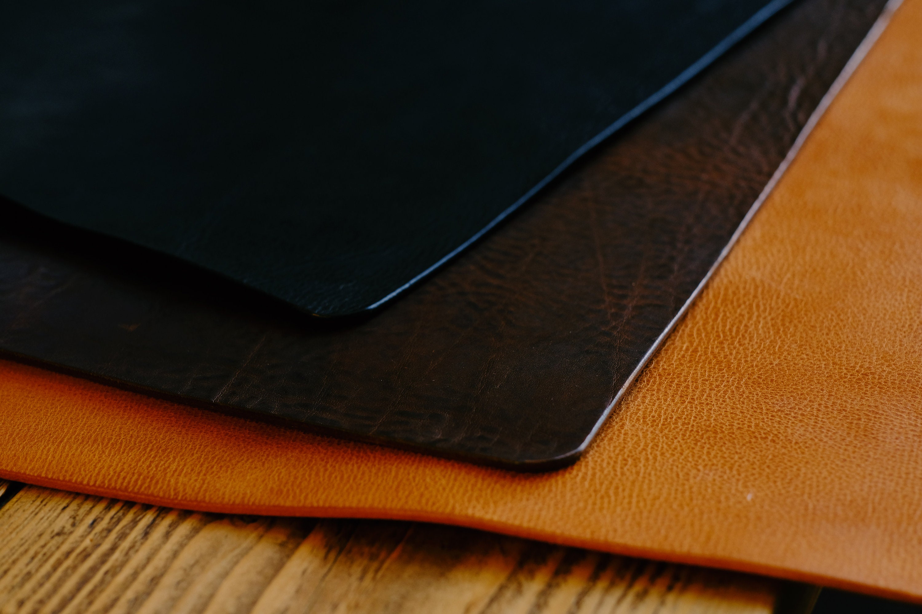 Black Leather Desk Pad Leather Table Mat Leather Desk - Etsy