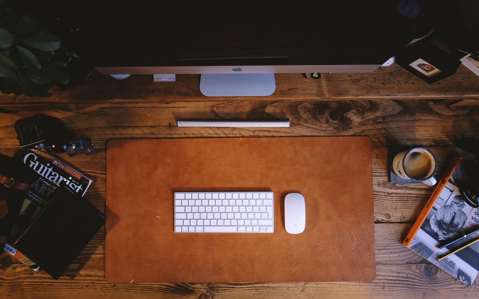 Tan Leather Desk Pad Leather Table Mat Leather Desk Blotter - Etsy
