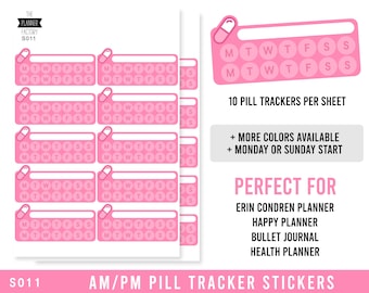 Medication Tracker Am Pm - Etsy