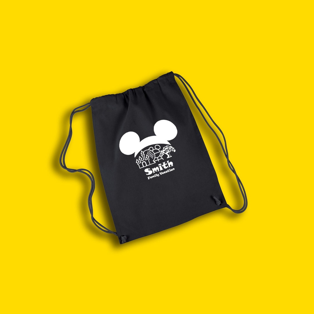 Disney Bag Disney Parks Backpack Disney Drawstring Bag Mickey Mouse ...