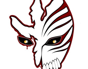 Ichigo Hollow Mask Svg File - Etsy UK