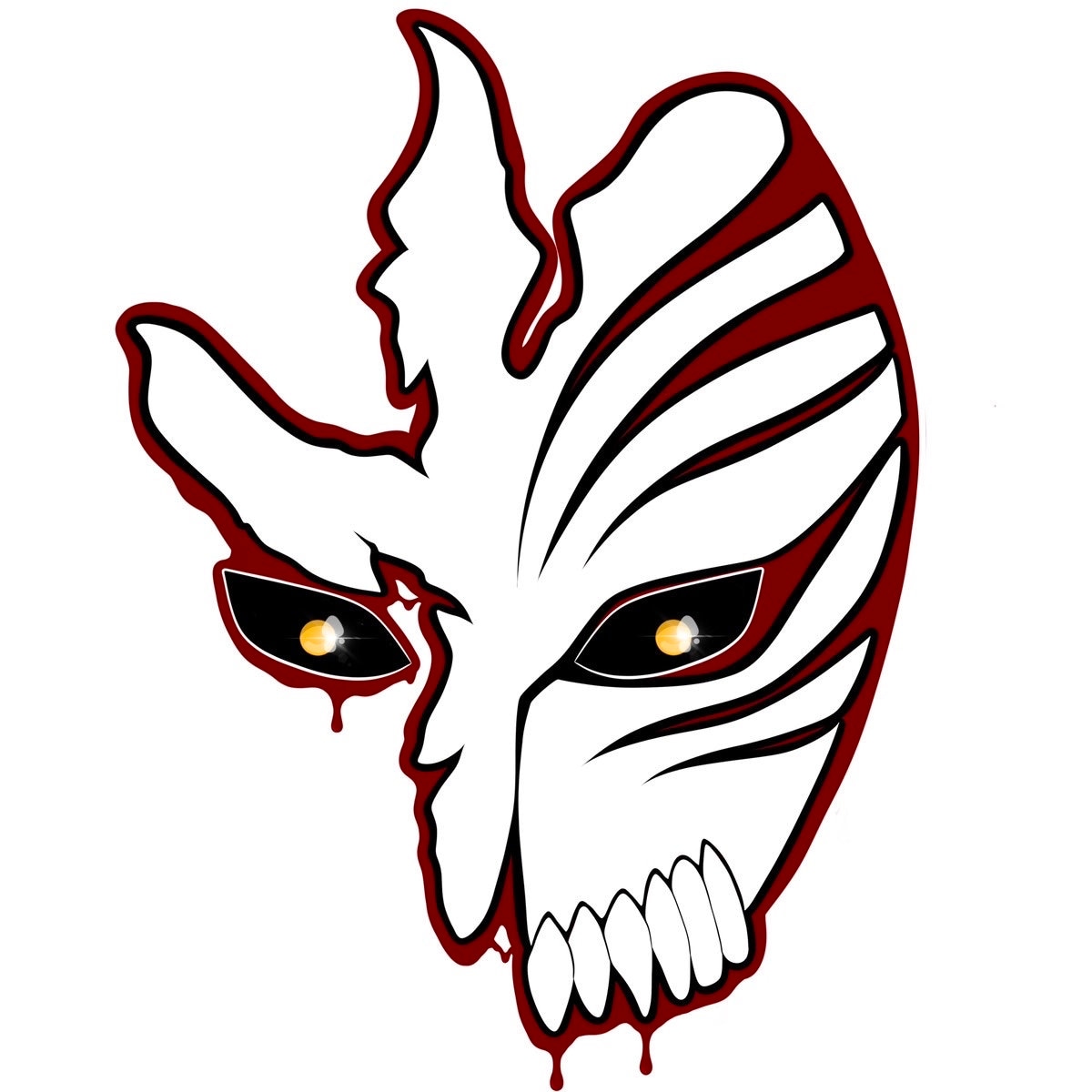 How To Draw Bleach Ichigo Hollow Mask at Callum Winter-irving blog