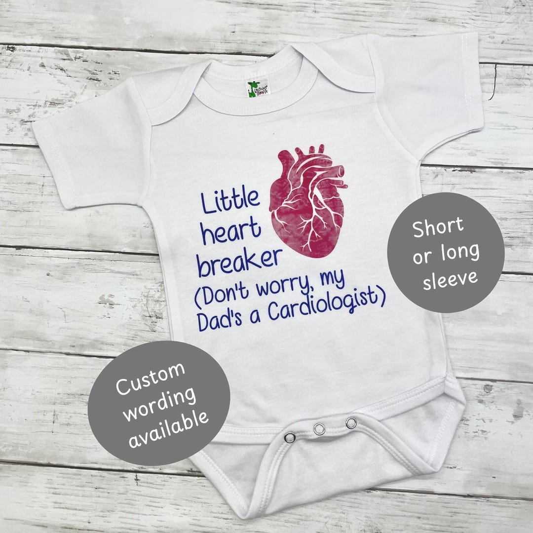 Cardiologist Baby Bodysuit: Anatomical Heart - Future Doctor Gift - Etsy
