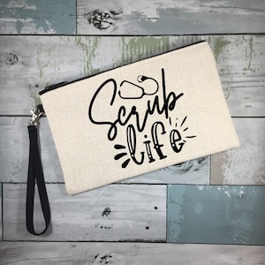 Scrub Life Makeup Bag, Nurse Appreciation Gift, Nurse Graduation Gift ...