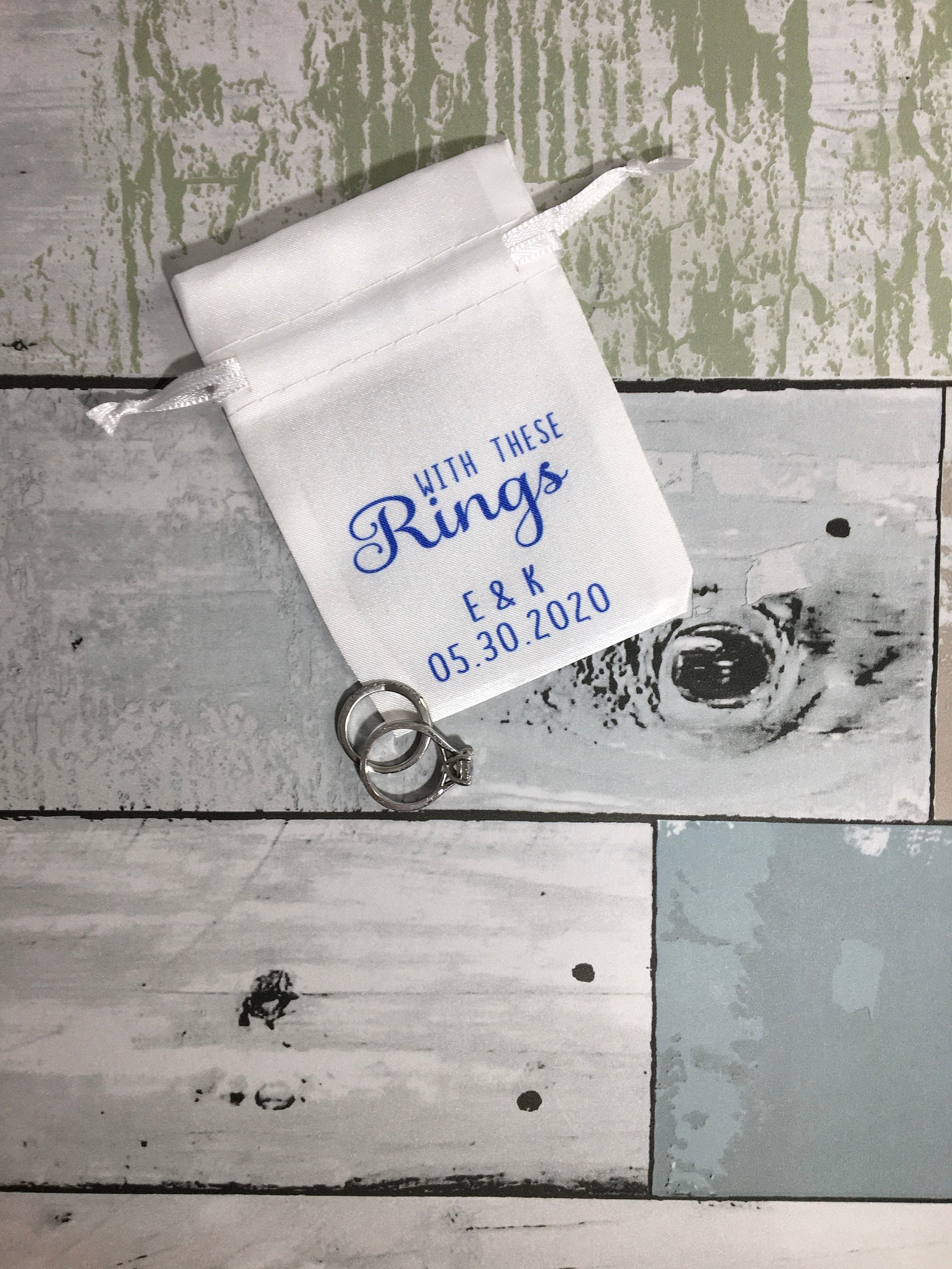 Wedding ring bag ring bearer gift engagement gift bridal | Etsy
