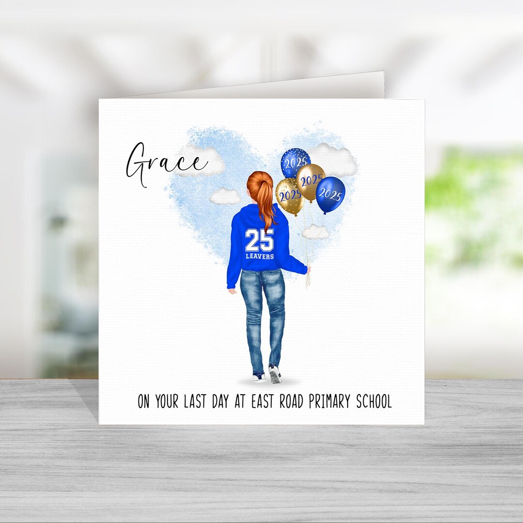 Year 6 Leavers Card - Last Day of Primary School Card - Class of 2025 ...