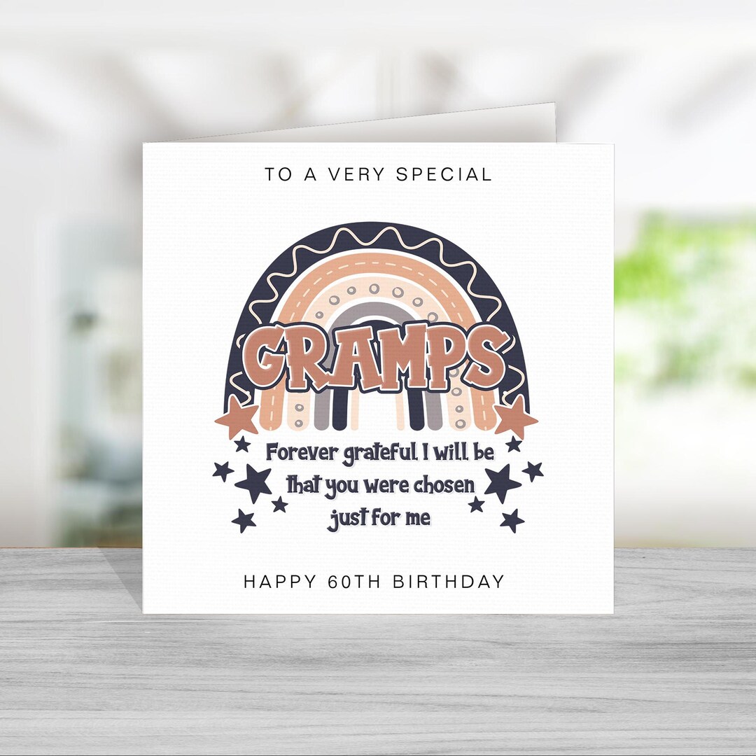 Gramps Poem Birthday Card - Gramps Birthday Card - Birthday Card for ...