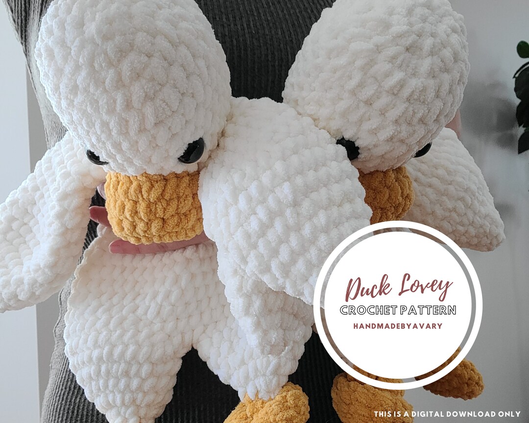 Duck Crochet Lovey Pattern: Amigurumi Snuggler (PDF Pattern) - Etsy