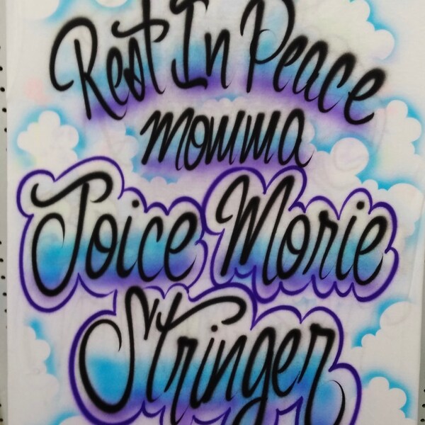 Rest in Peace Airbrush Svg - Etsy