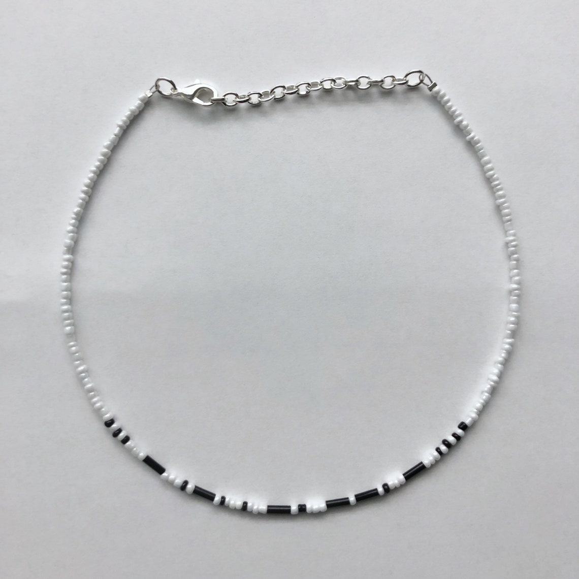 Strength Morse Code Necklace Strength Beaded Necklace - Etsy