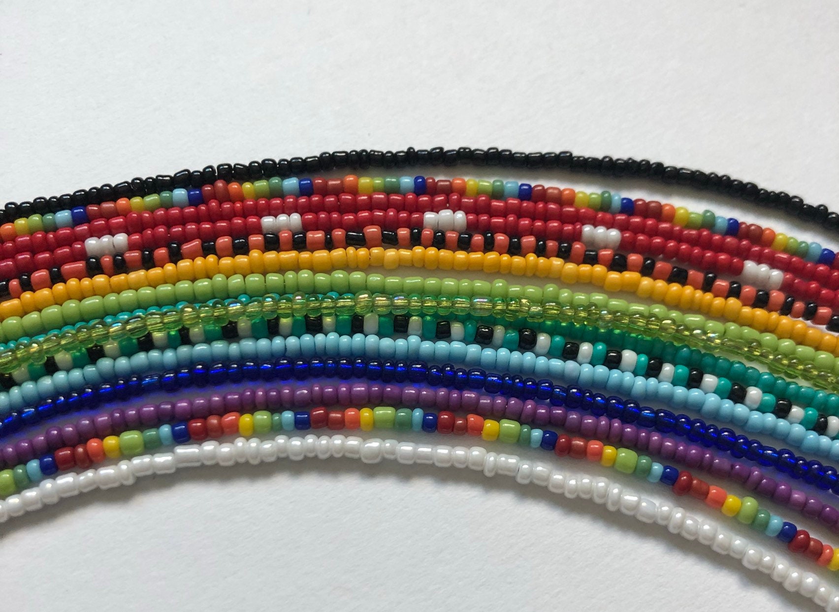 Beaded Necklace Set Seed Bead Necklaces Pack of Necklaces - Etsy