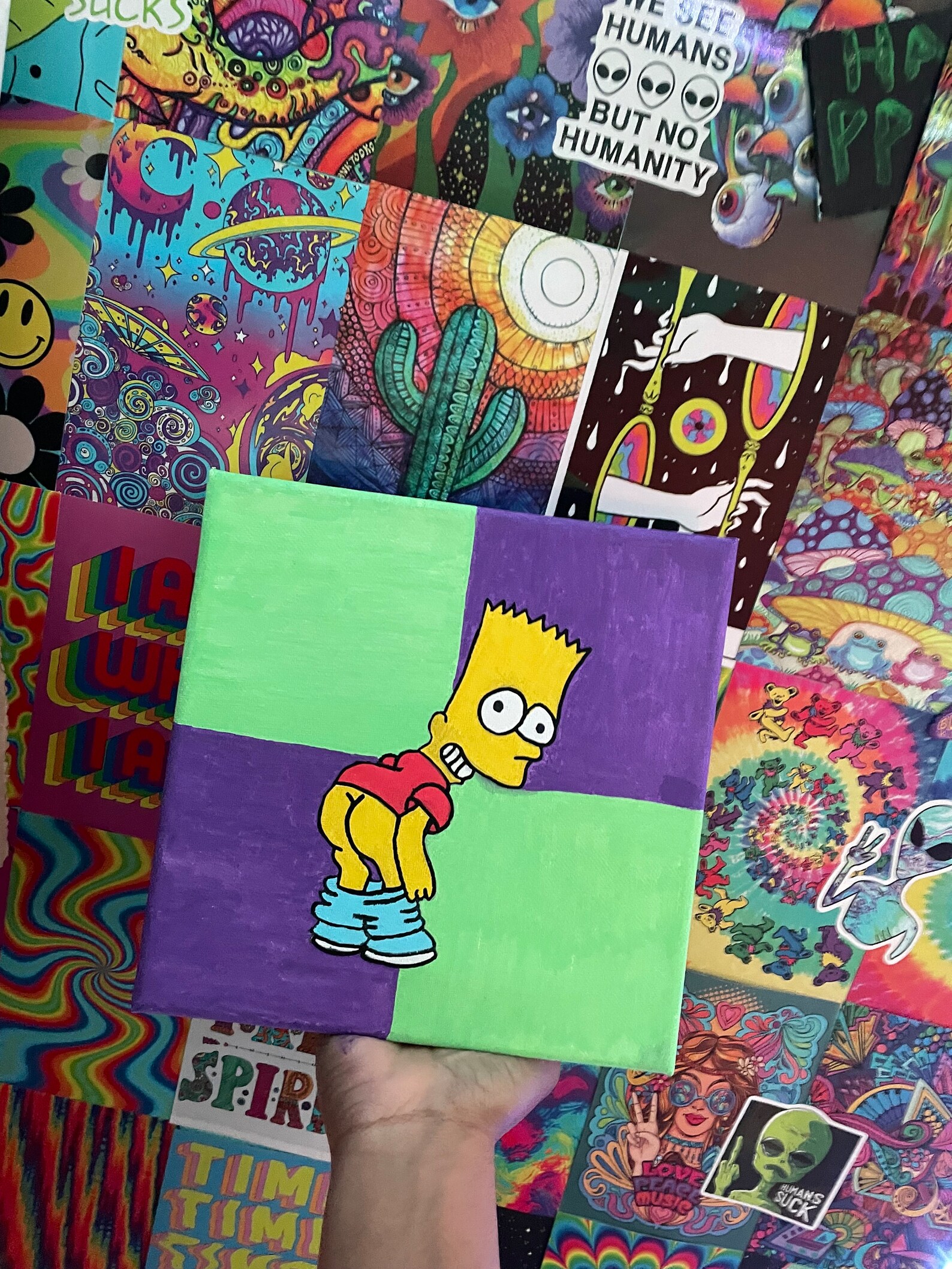 Bart Simpson - Acrylic Painting on Canvas - Etsy