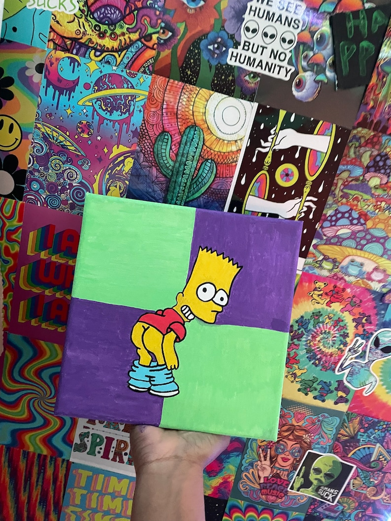 Bart Simpson - Acrylic Painting on Canvas - Etsy
