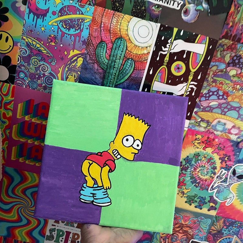 The Simpsons Painting - Etsy