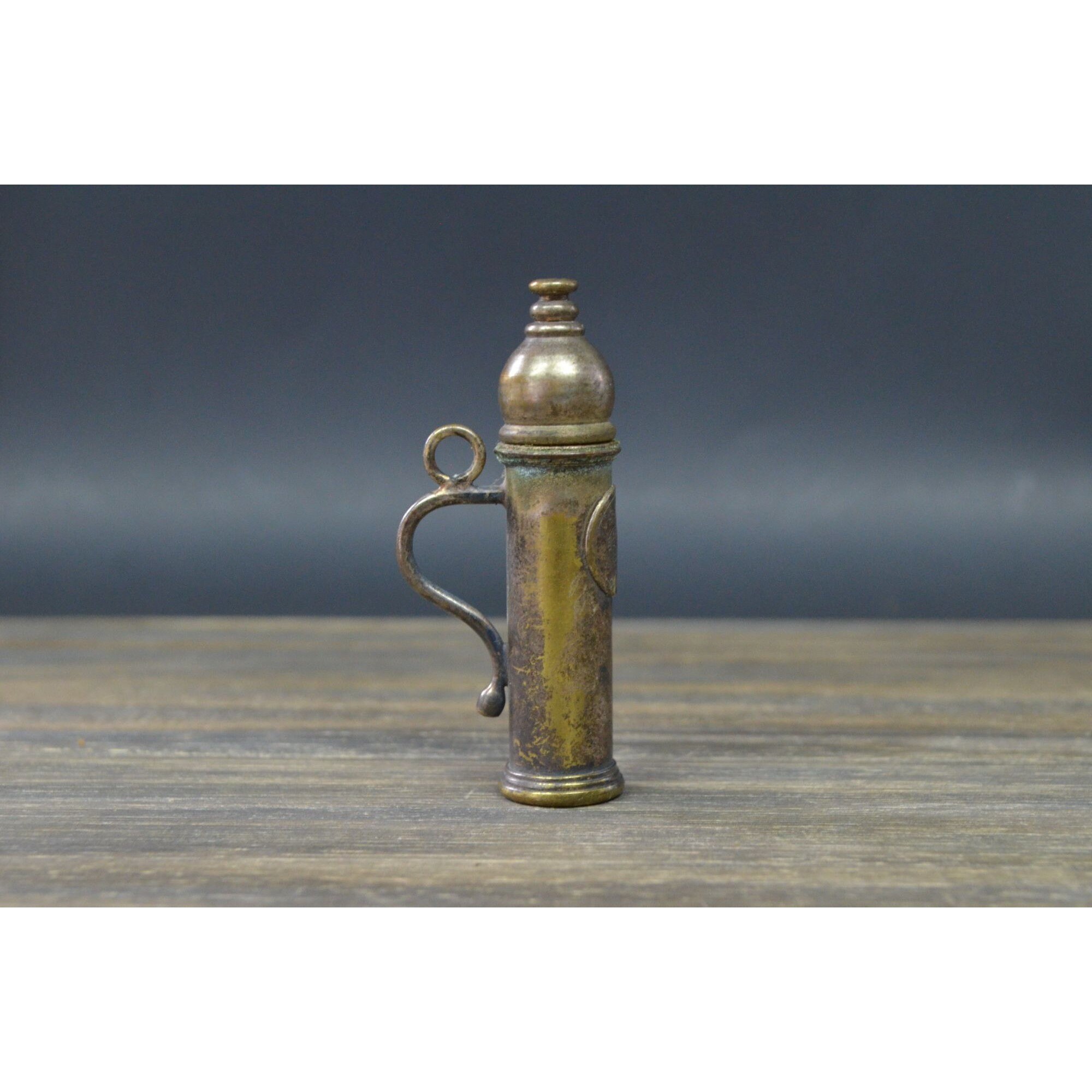 Victorian Era Vial Police Lady Reviver or Nanny Bubble Blower Brass ...