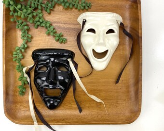Ceramic Drama Mask | Etsy