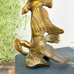 Brass Seagull Statue Birds in Flight Ocean Birds Fishing Gulls Pair of ...