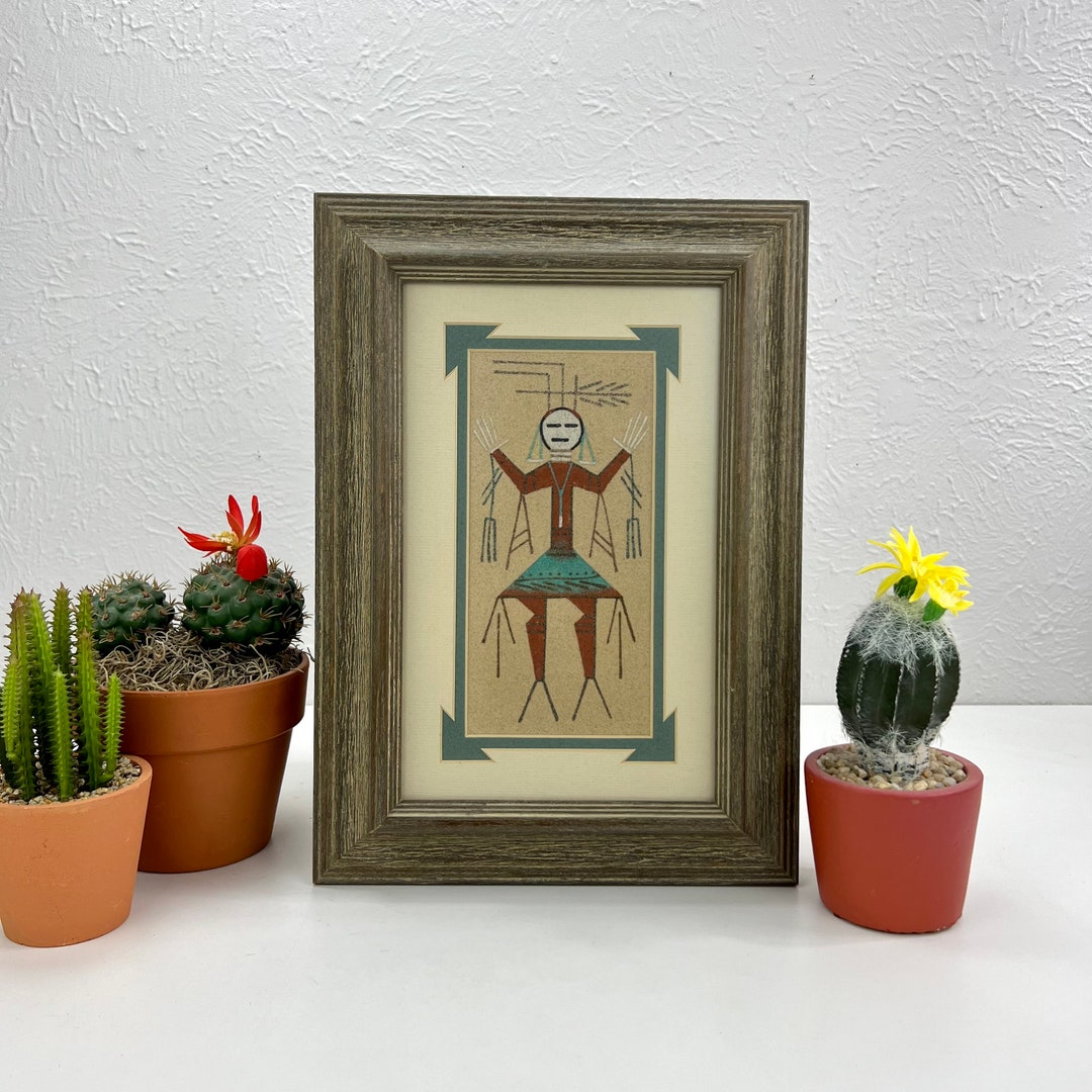 Yei Bei Chai Sand Painting - Talking God - Navajo Symbolism - Native ...