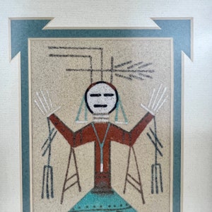 Yei Bei Chai Sand Painting - Talking God - Navajo Symbolism - Native ...