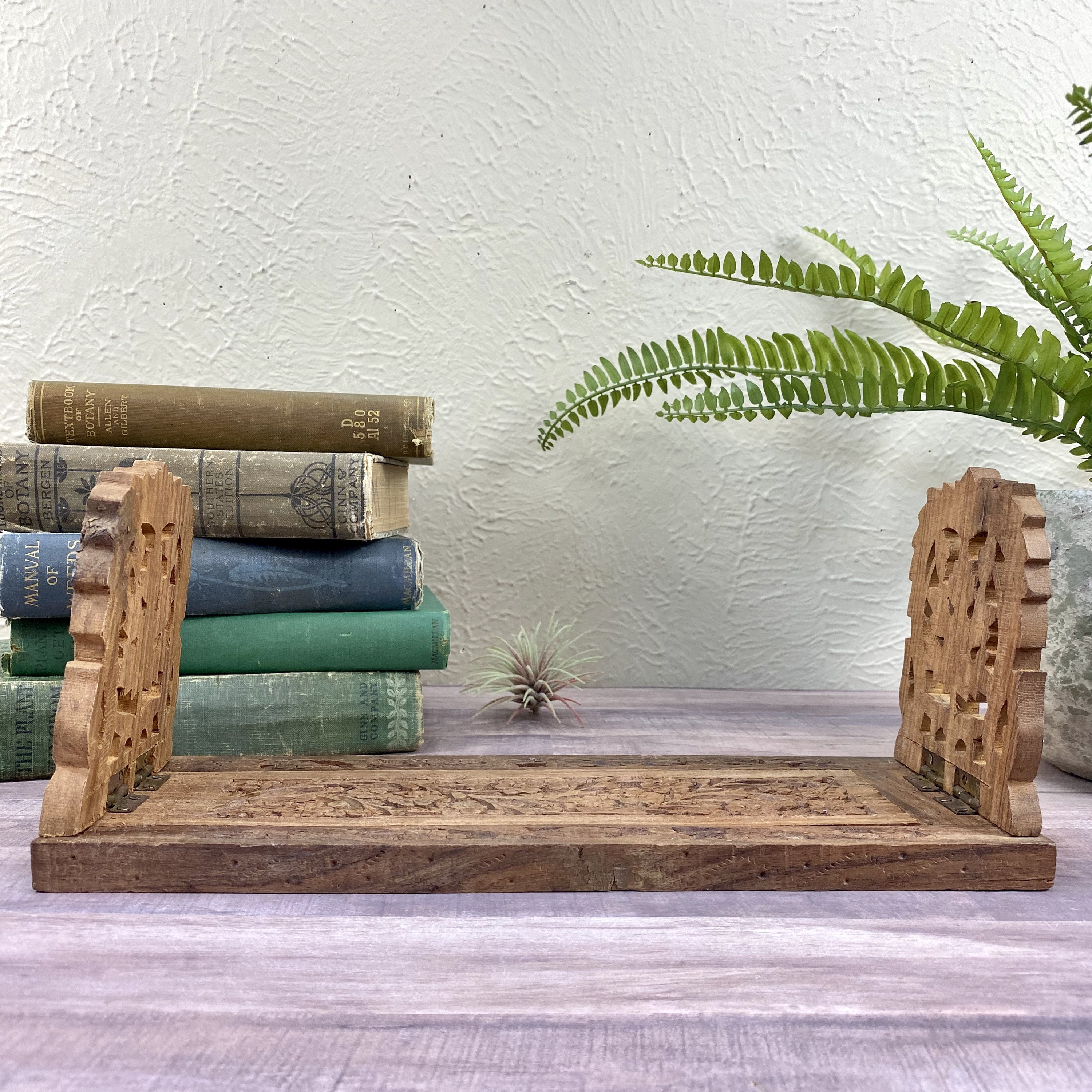 Expandable Book Stand Carved Wood Book Holder Adjustable - Etsy
