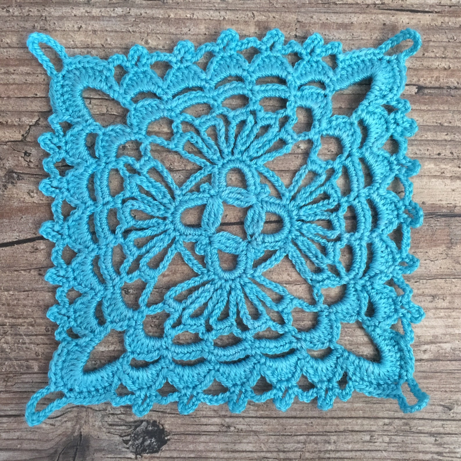 Crochet Granny Lace Square Pattern: Doily, Coaster, Blanket (PDF ...