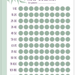Row / Round Counter Printable Document for Crocheters and Knitters ...