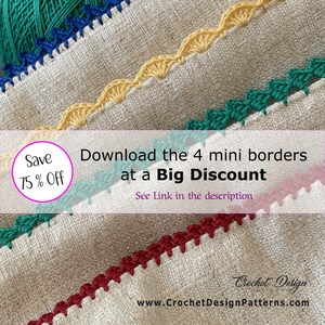 Crochet Shell Border Pattern: Easy Fabric Edging (PDF Pattern) - Etsy