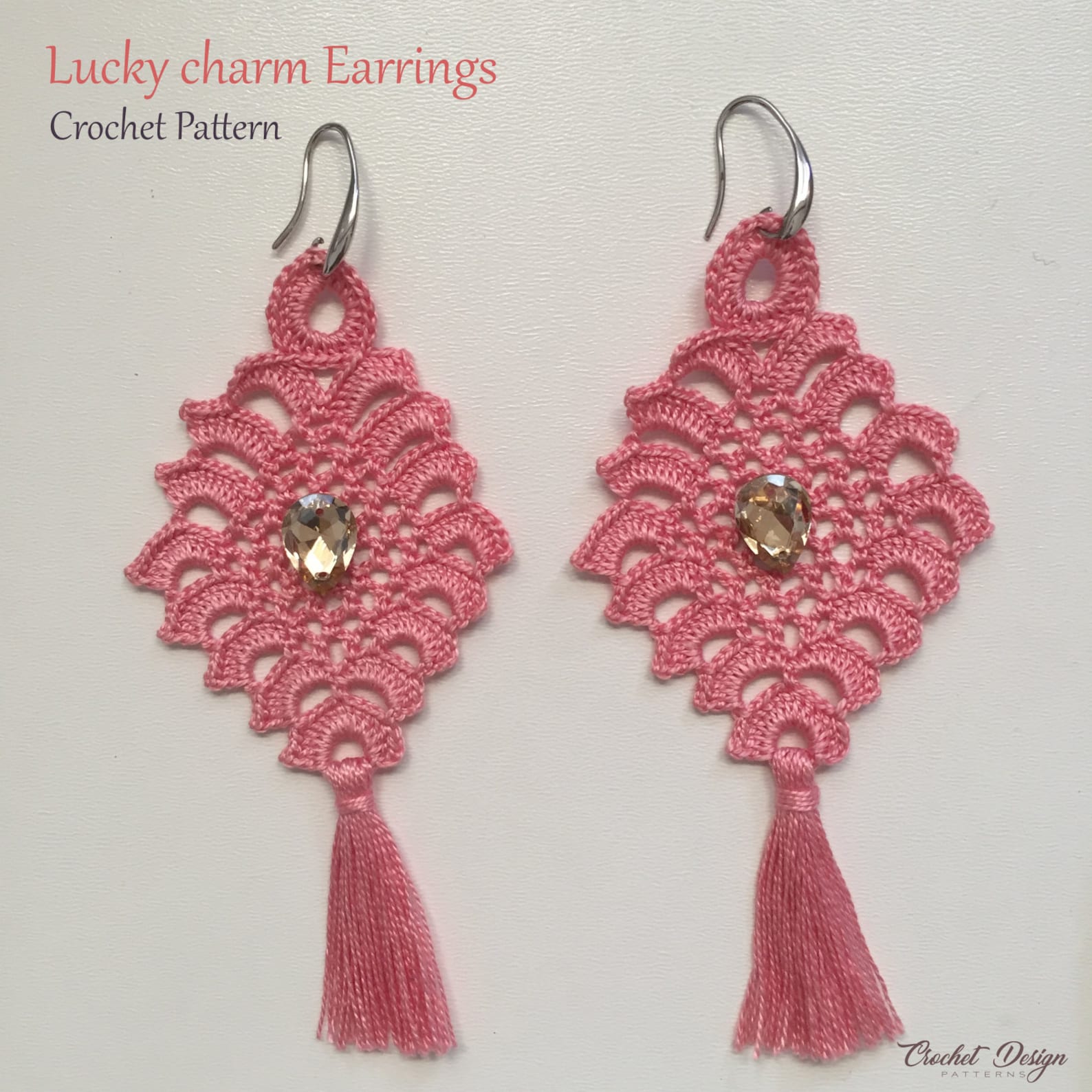 Lucky Charm Earrings - Crochet Pattern - - Etsy