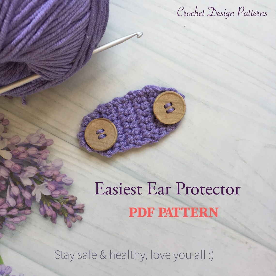4 Crochet Patterns for Ear Savers / Mates / Protectors for - Etsy