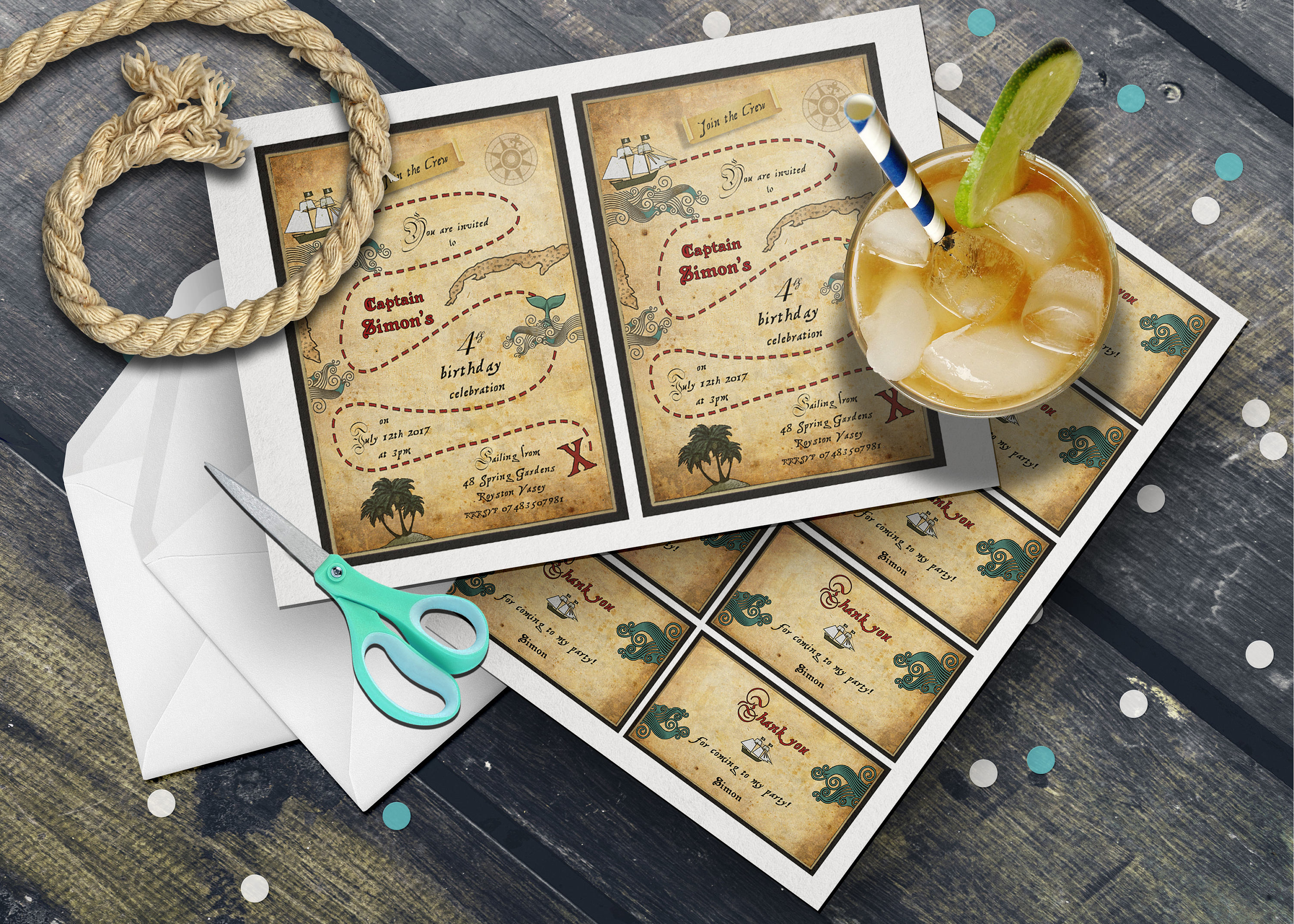 Pirate invitation pirate invitations pirate birthday kids | Etsy