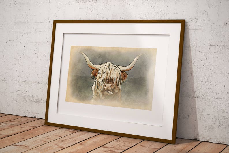 Highland Cow Print, Highlands Print, Highland Cow Decor, Highland Cow ...