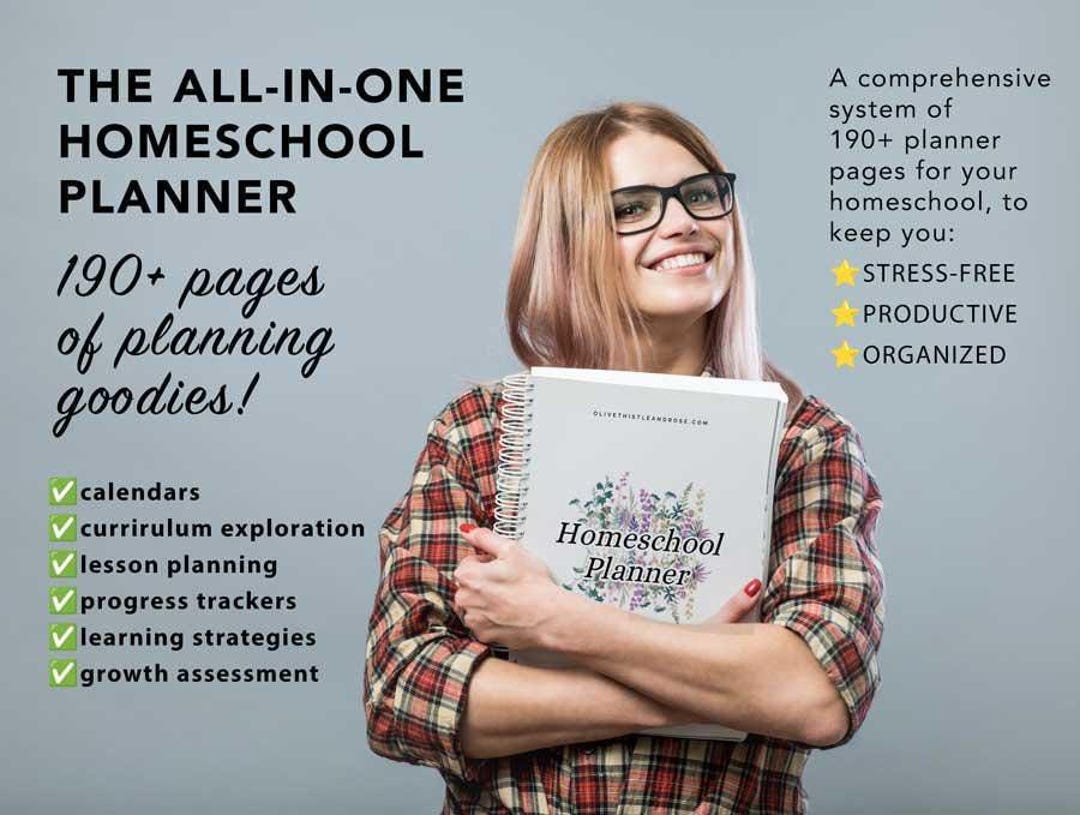 All-in-one Complete Homeschool Planner 2024-2025 Printable - Etsy