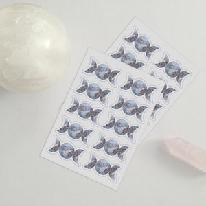 Triple Moon, Printable Stickers, Witchy, Goddess, Bullet Journal ...