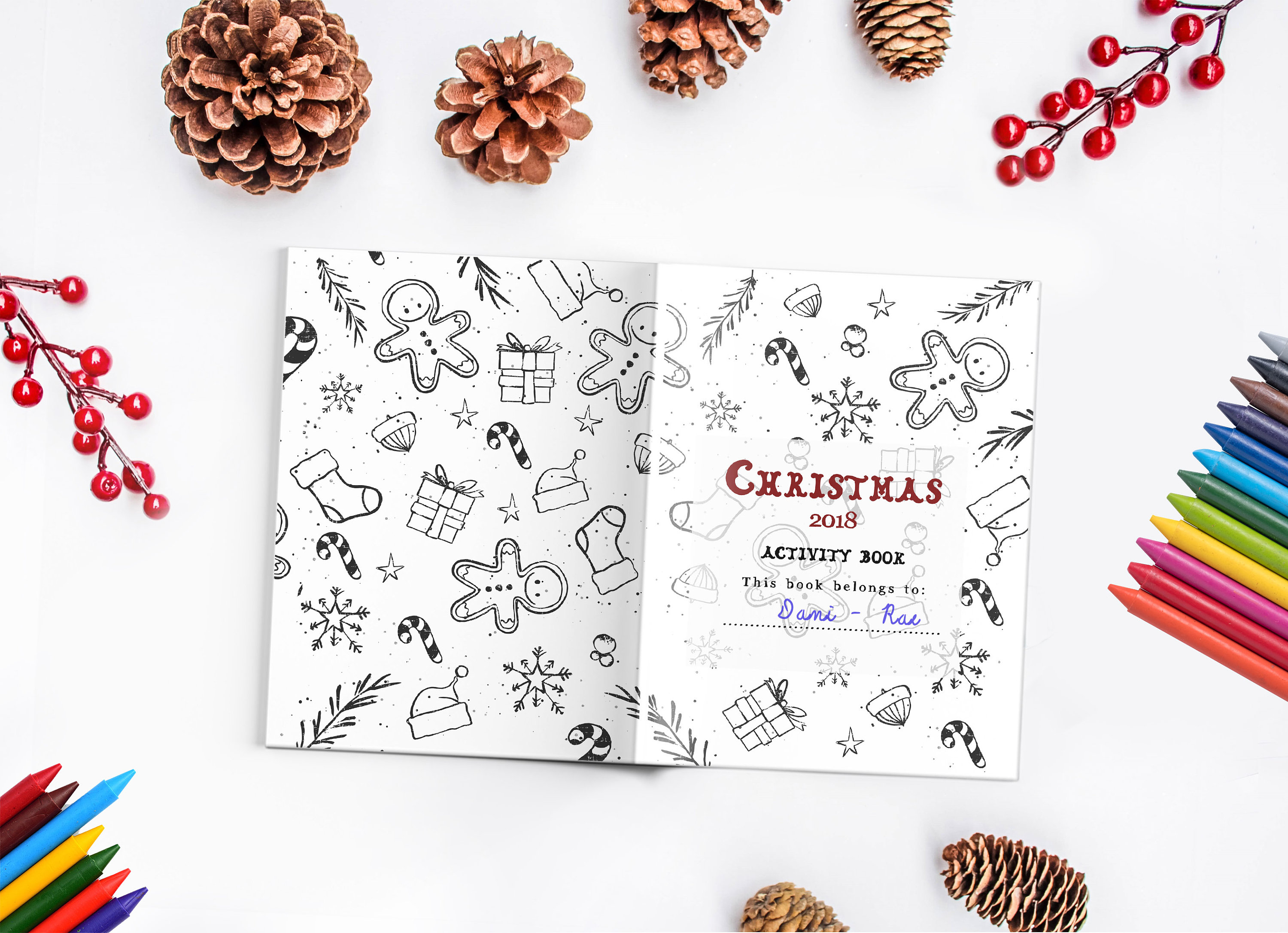 Christmas Activity Pack Xmas Printable Coloring Book Instant Activity ...