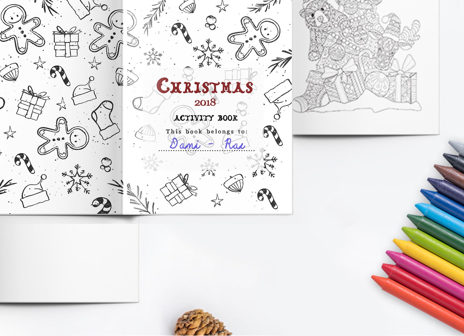 Christmas Activity Pack Xmas Printable Coloring Book Instant Activity ...
