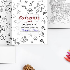 Christmas Activity Pack Xmas Printable Coloring Book Instant Activity ...