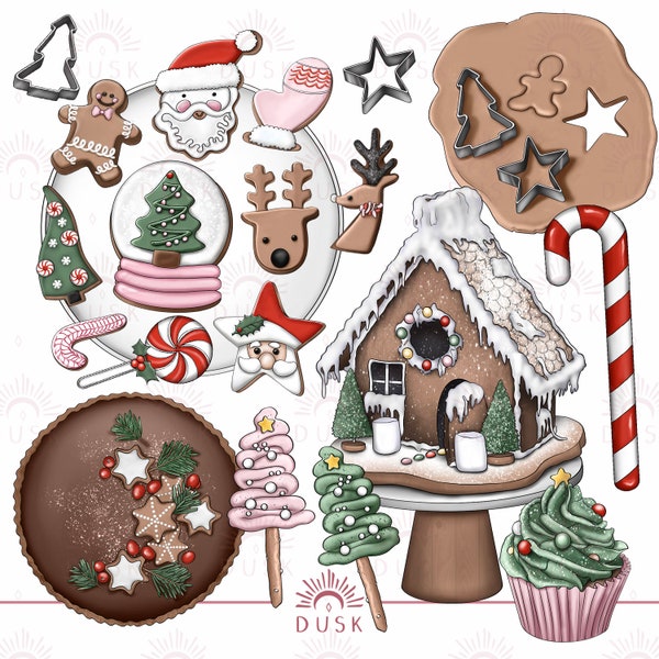 Ginger Bread House Clipart - Etsy
