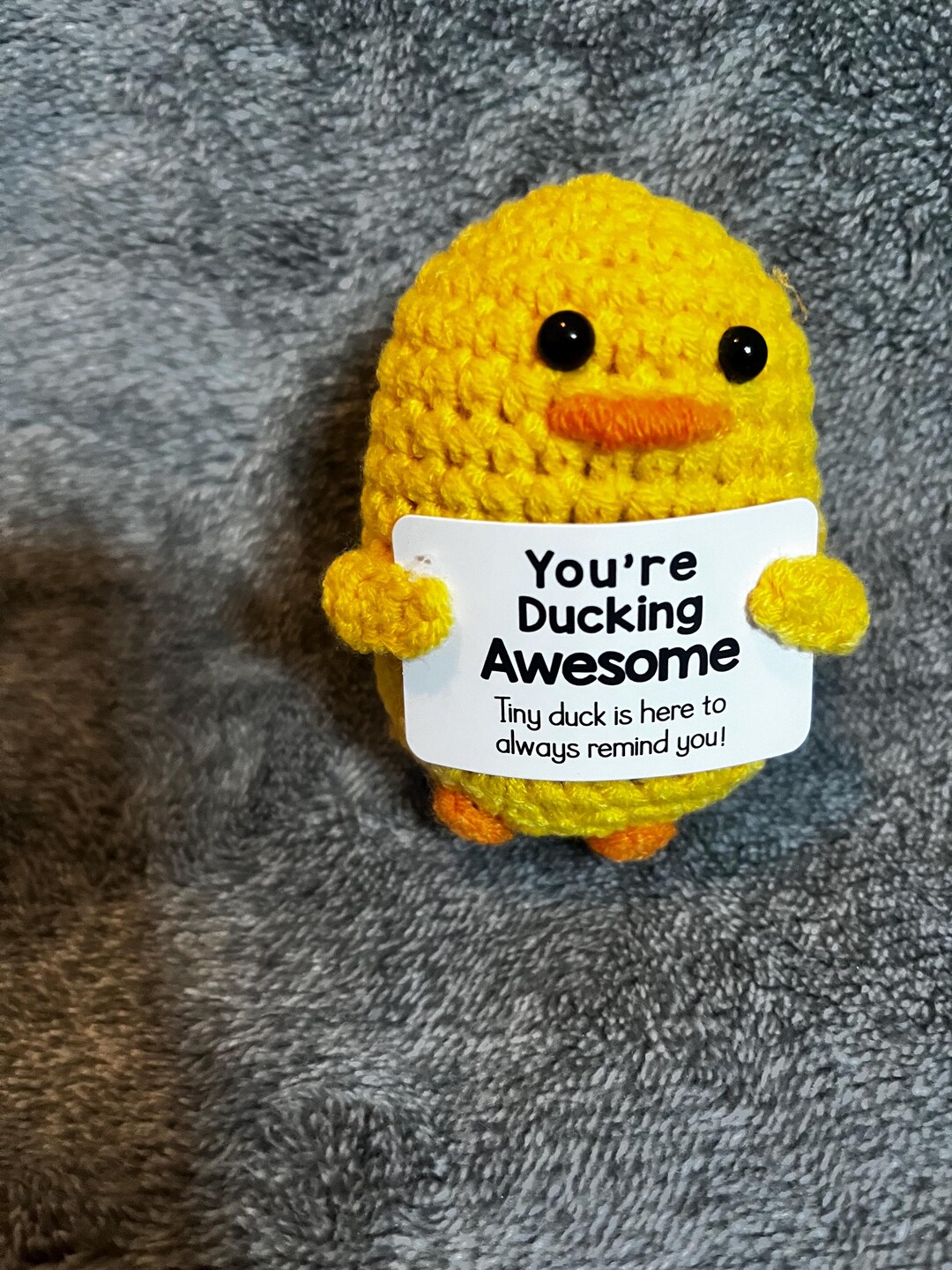 Your Ducking Awesome Positive Duck Plush Emotional Support - Etsy