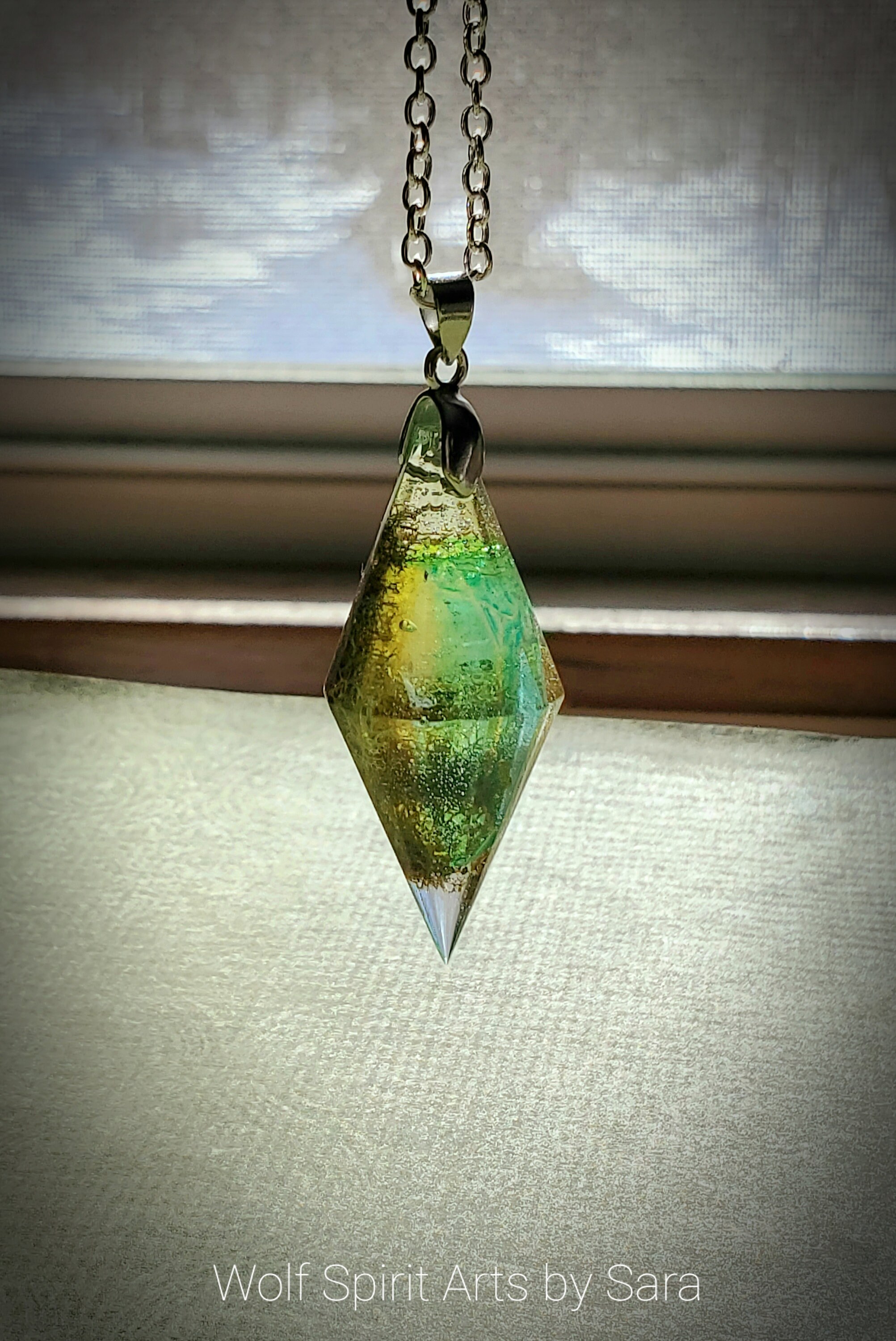 Resin Pendulum Pendants Resin Jewelry Crystal Necklace | Etsy