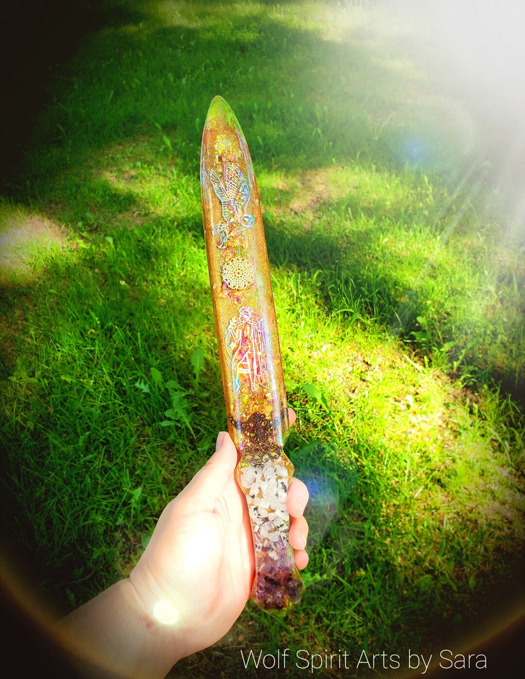 Athena Decorative Resin Sword, Resin Art, Resin Decor, Handmade Art ...