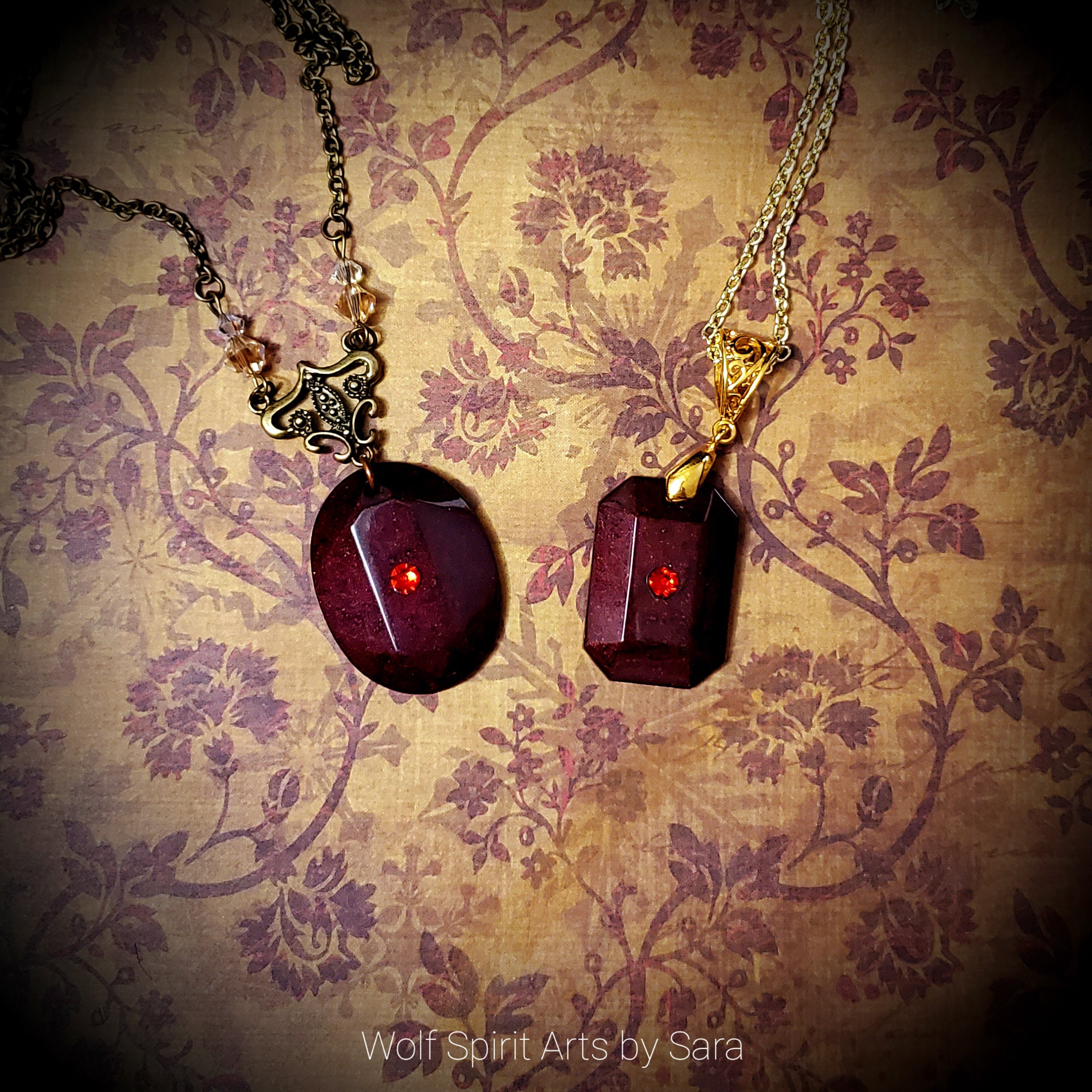 Blood Drops Collection Pendants Resin Jewelry Resin Pendant - Etsy UK