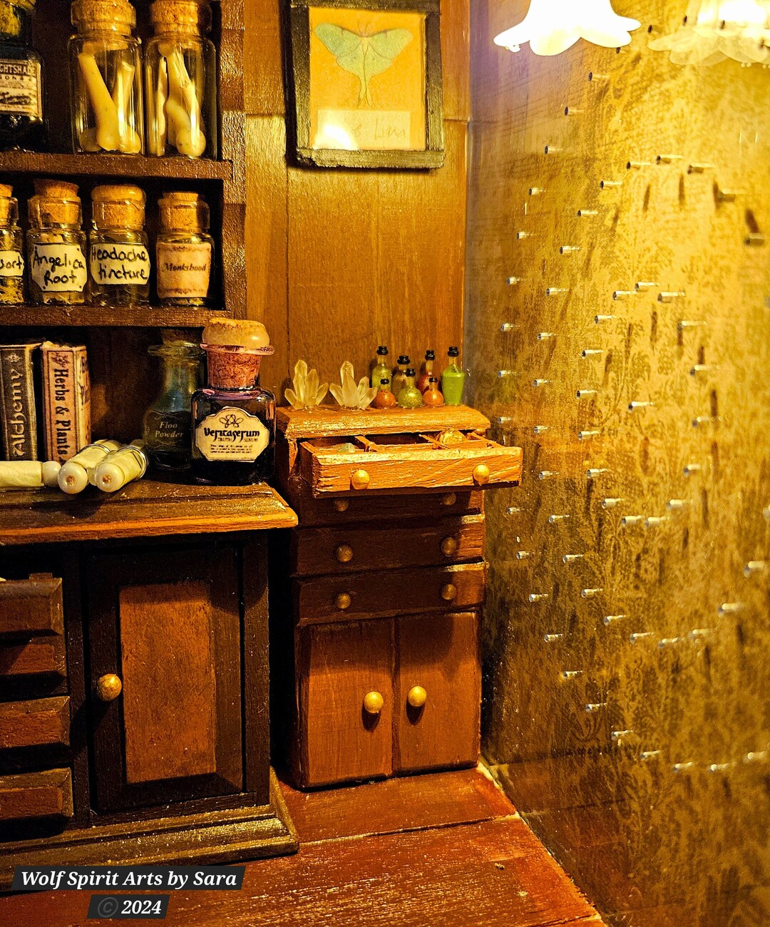 Made-to-order Miniature Apothecary Cabinet for Dollhouse or Jumping ...