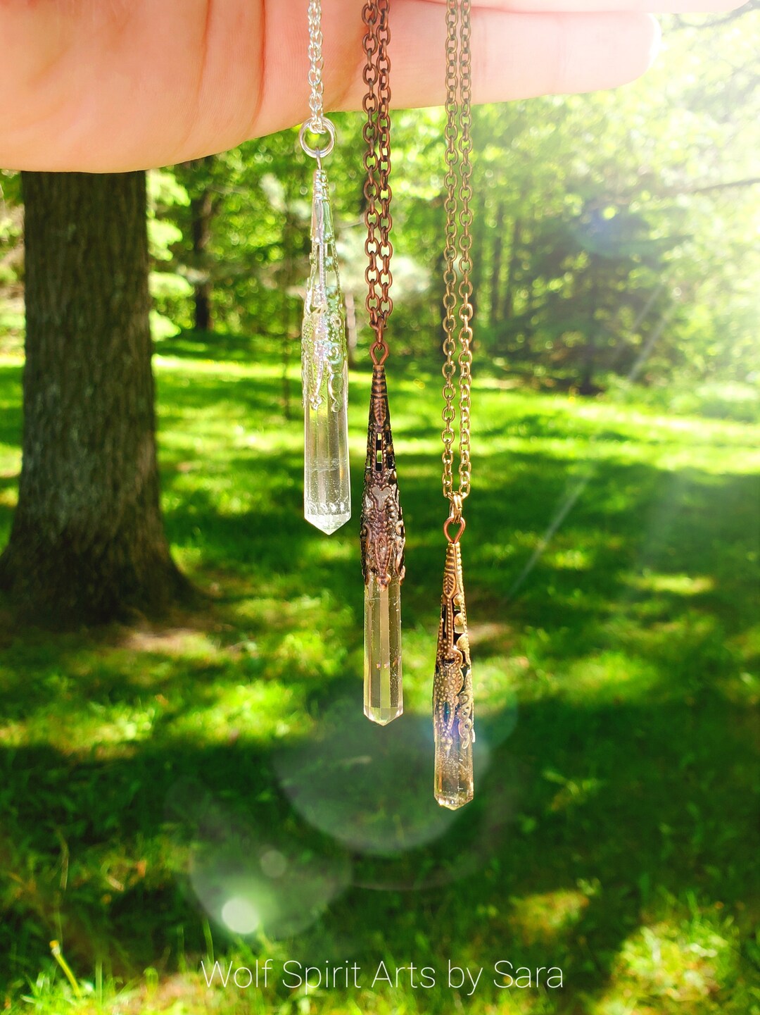 Quartz Vogel Pendants (pendulum-style), Crystal Jewelry, Crystal ...